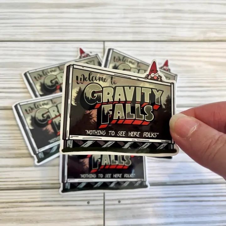 Welcome To Gravity Falls, Vinyl Sticker – Culture Craze