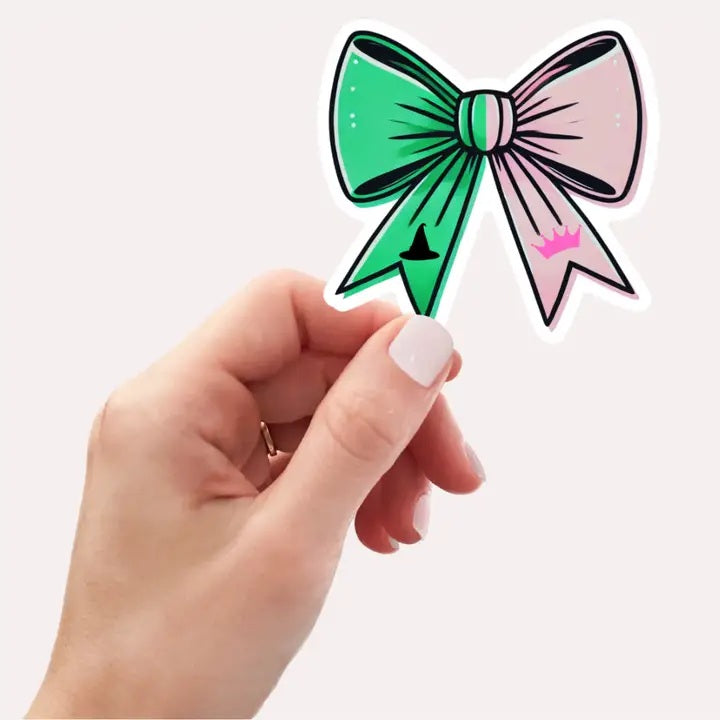Wicked Movie Bow Sticker – Musical Inspired Vinyl Sticker – Culture Craze