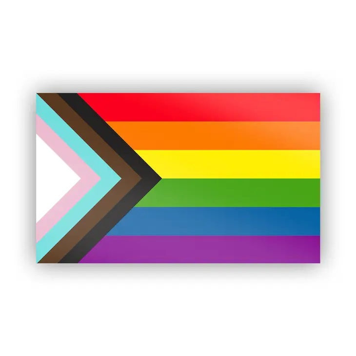 Progress Pride Sticker 3" X 1.8" – Culture Craze